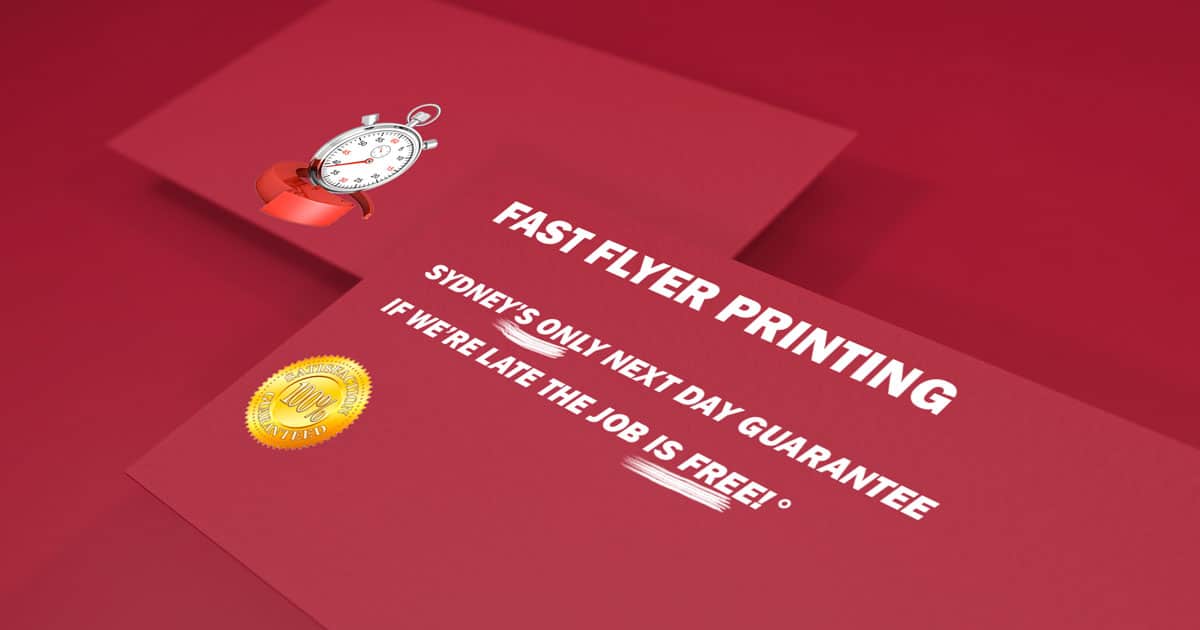 Fast Brochure Printing — SYDNEY’S ONLY NEXT DAY GUARANTEE